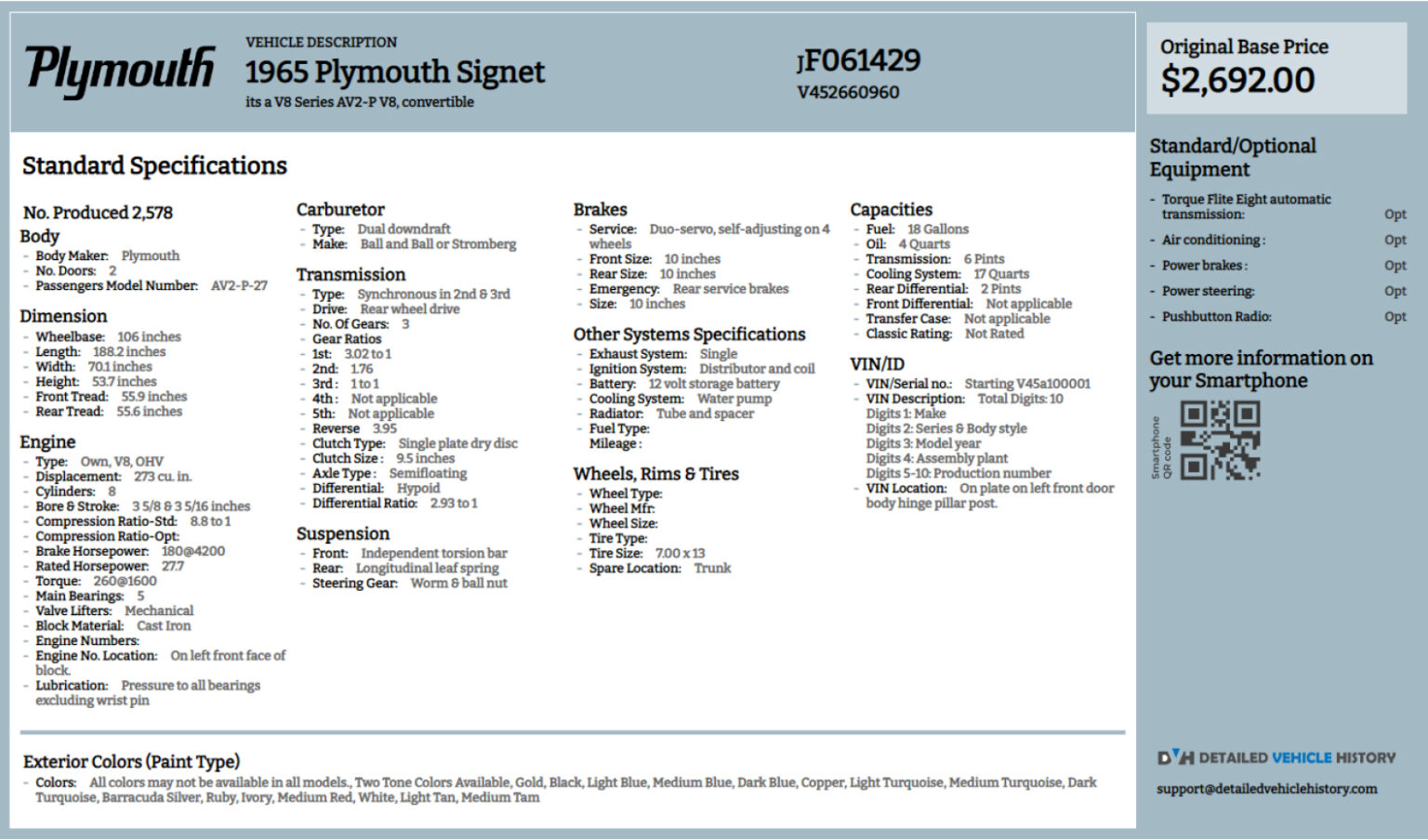 Classic Lincoln Window Sticker by VIN Number Lookup